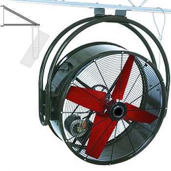 Ceiling Fan with Wall Mount Bracket - Drum and Barrel Fans - CMB Wall ...