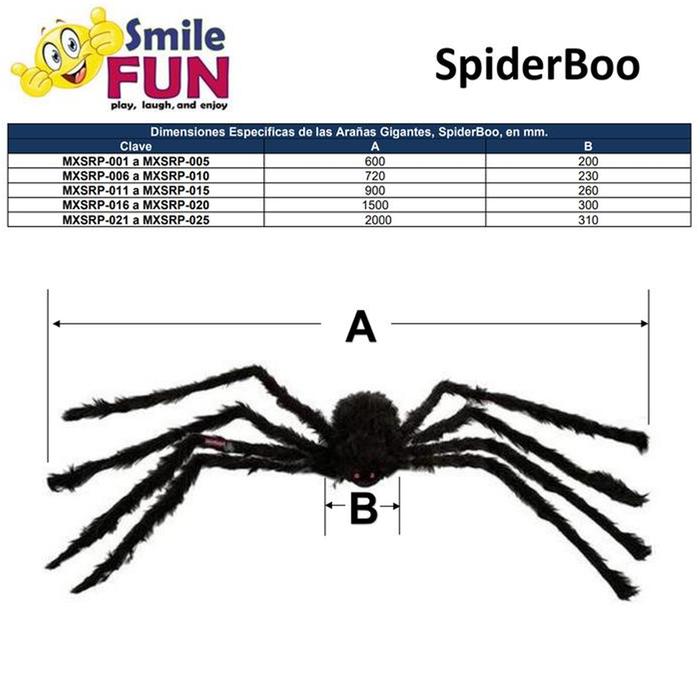 Araña Peluda Negra - Z-SmileFun: Halloween y Día de Muertos - SpiderBoo ...