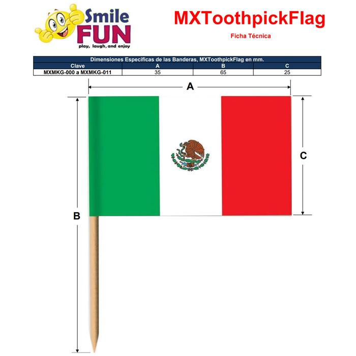 Banderitas de Palillos - Z-SmileFun: Banderas, Mini Banderas y ...