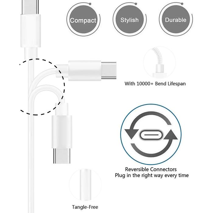 Cables USB - Z-HotShot: Cables USB-C - LinkCoreWhite - VentDepot.com