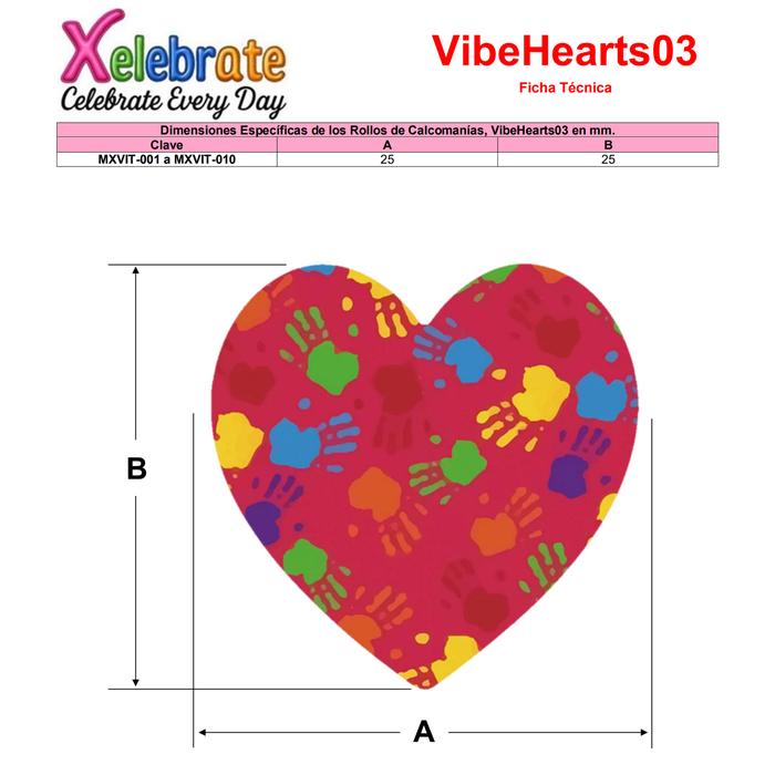 VibeHearts03, MXVIT-002, Color: QY777-500pcs - VentDepot.com