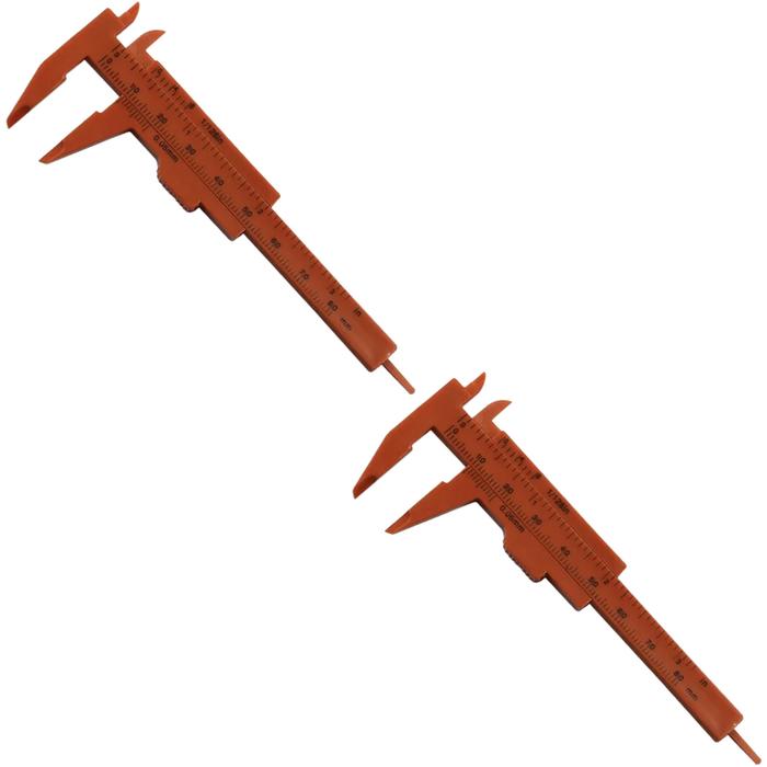 MiniVerniRosewood, MXVEI-002, Plastic Vernier Caliper Rosewood B 2Pcs ...