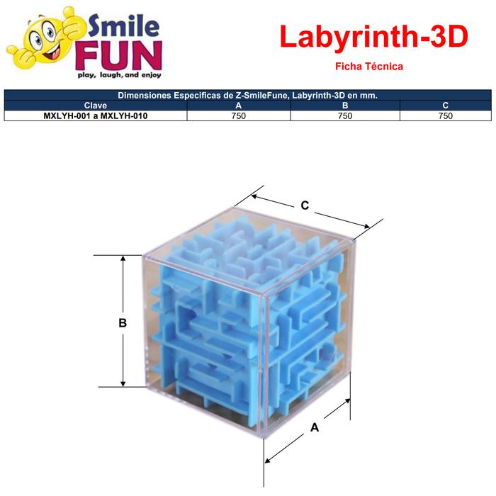 Cubo Mágico de Laberinto 3D - Z-SmileFun - Labyrinth-3D - VentDepot.com