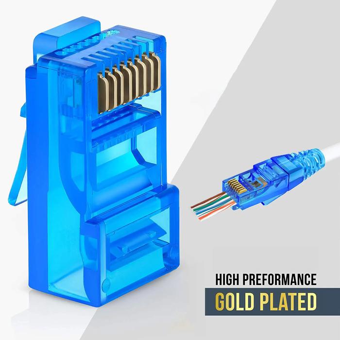 Enchufe RJ45 - Z-HotShot: Conexiones o Conectores RJ45 - CrystalBlue ...
