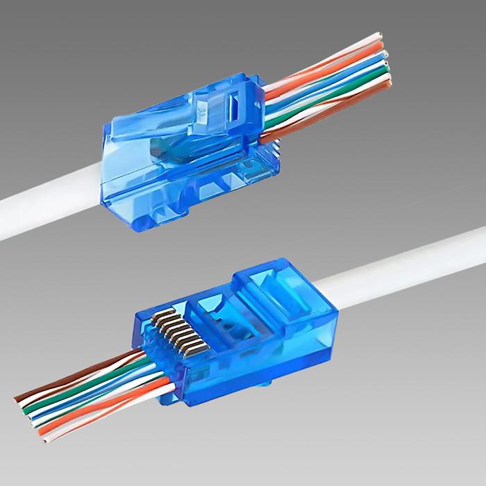 Enchufe RJ45 - Z-HotShot: Conexiones o Conectores RJ45 - CrystalBlue ...