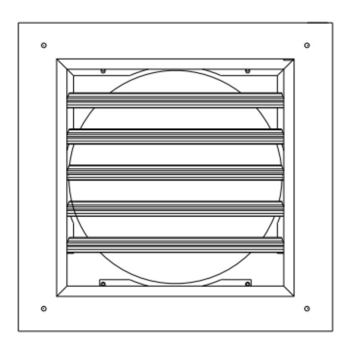 Louvered Fan Forced Heater - Heaters: Downflow Fan Forced - 3470 Series ...