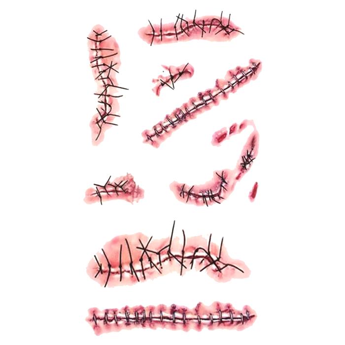 Tatuajes de cicatrices falsas - Z-SmileFun: Halloween y Día de Muertos ...