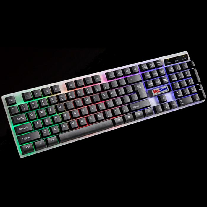 Teclado con luz LED Gamer - Z-HotShot Teclados - LightKey - VentDepot.com